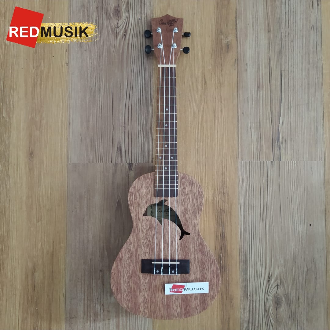 Ukulele Cowboy Concert Motif - Red Musik Bali