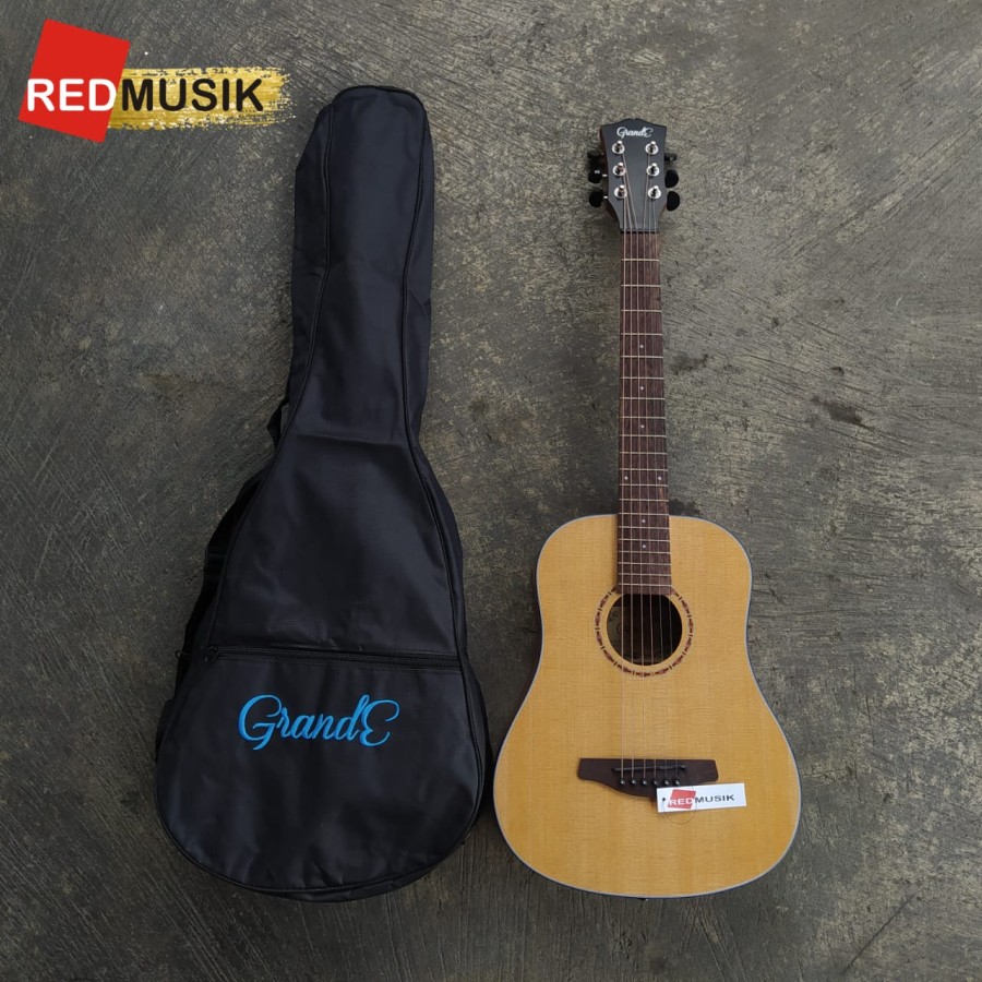 Gitar Grande GW125NA GW-125NA 3/4 Gitar Akustik Guitar - Red Musik Bali